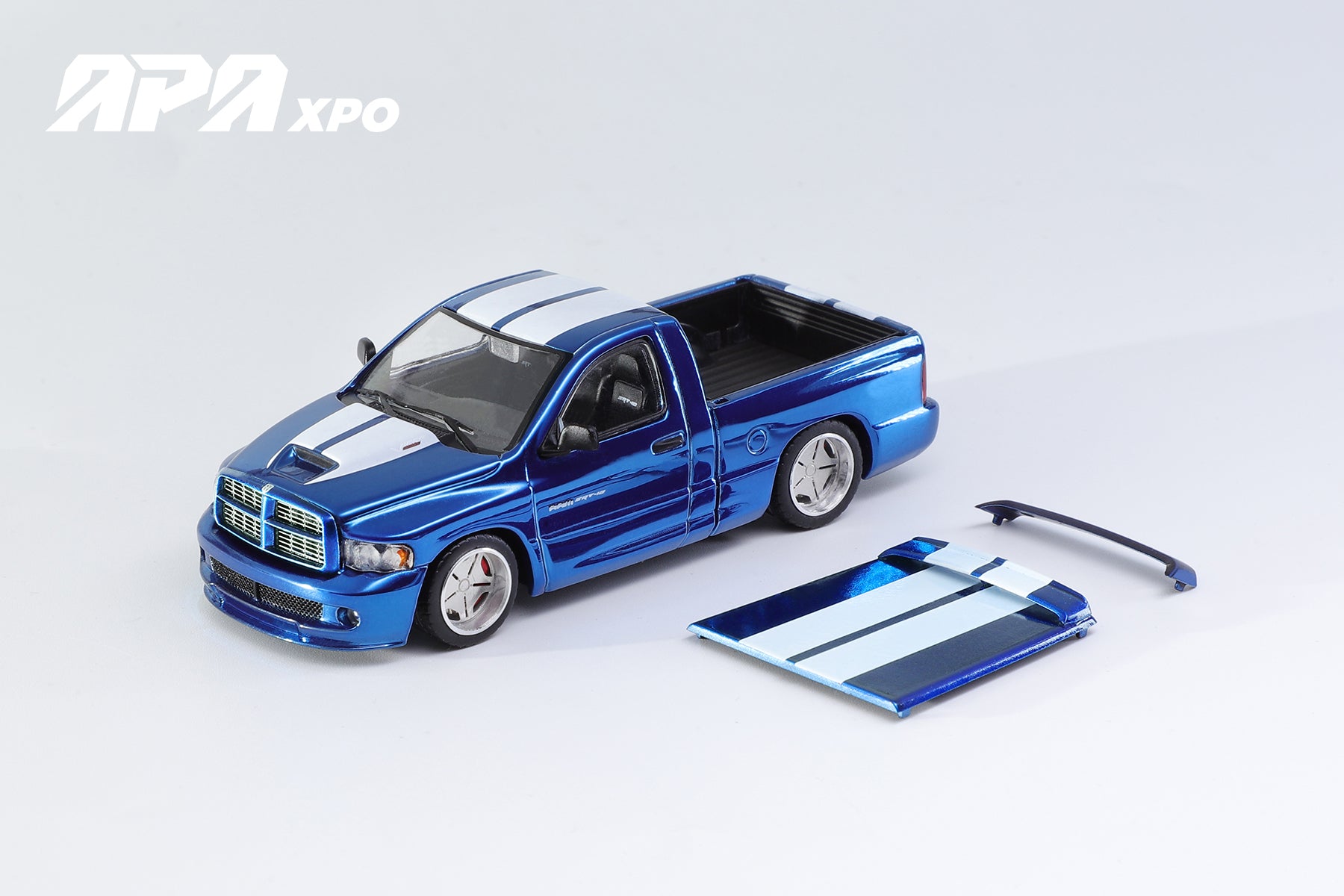 GCD Shoom Dodge Ram SRT10 Blue Chrome 1:64 Diecast APAxpo Exclusive ...